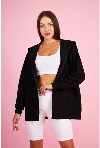 ÇokÇok Moda Fermuarlı Kapşonlu Hoodie Sweatshirt ÇokÇok Moda Fermuarlı Kapşonlu Hoodie Sweatshirt