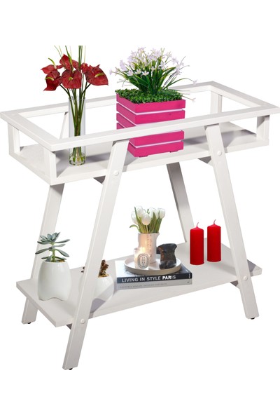 Frapan Home By Ofisbazaar 2 Katlı Çiçeklik Sehpa Dekoratif Saksılık Saksı Standı Frapan Home By Ofisbazaar 2 Katlı Çiçeklik Sehpa Dekoratif Saksılık Saksı Standı