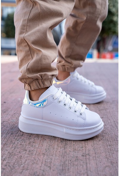 Bartrobel Air Taban Rahat Beyaz Renkli Spor Çocuk Ayakkabısı