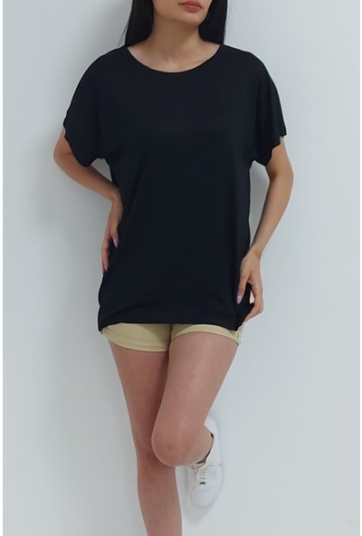 İnobag Arkası Baskılı Bluz Siyah