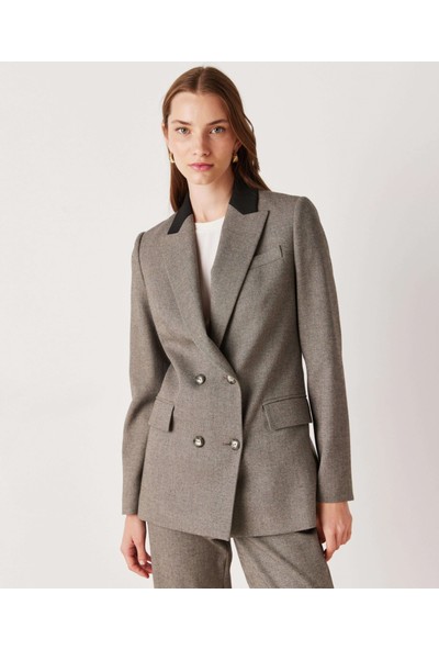 Miss İpekyol Kontrast Yaka Blazer