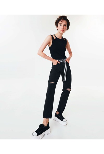 Twist Mom Fit Jean Pantolon