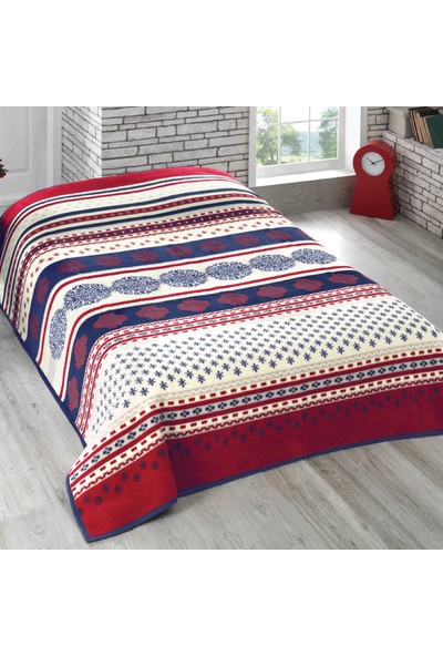 Sesli Home Lüks Tek Kişilik Peluş Battaniye 160X220 cm 2700 gr Mavi Krem Kırmızı Sesli Home Lüks Tek Kişilik Peluş Battaniye 160X220 cm 2700 gr Mavi Krem Kırmızı