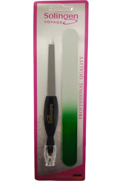 Solingen Voyage Paslanmaz Çelik ve Yeşil Cam Törpü İkili Set 14 cm Solingen Voyage Paslanmaz Çelik ve Yeşil Cam Törpü İkili Set 14 cm