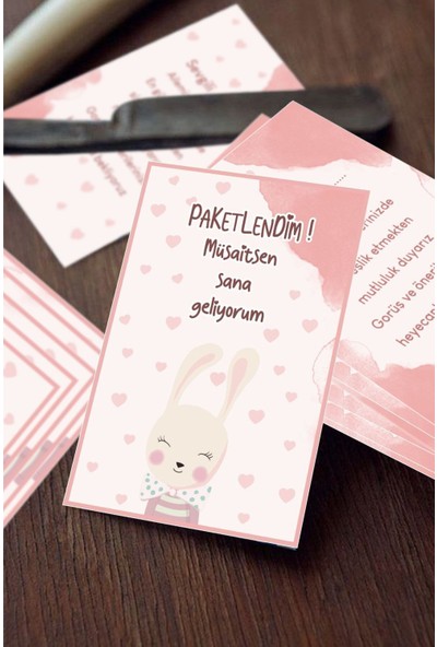 Etiketcim Paketlendim Teşekkür Kartı 100 Adet Etiketcim Paketlendim Teşekkür Kartı 100 Adet