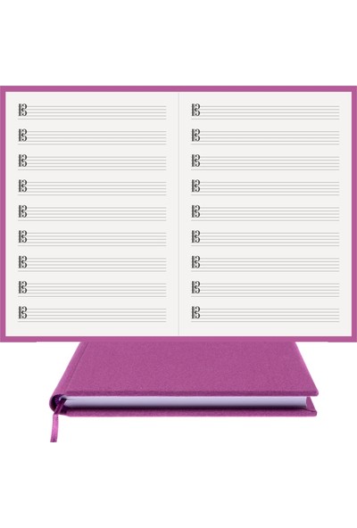 Müzik Nota Defteri Do Anahtarlı El Yapımı, El Dikişi, Kumaş Ciltleme A/5 Müzik Nota Defteri Do Anahtarlı El Yapımı, El Dikişi, Kumaş Ciltleme A/5