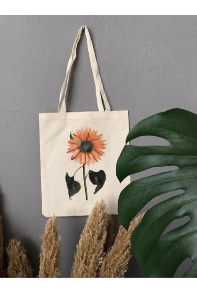 OGC Ayçiçeği Baskılı Bez Çanta