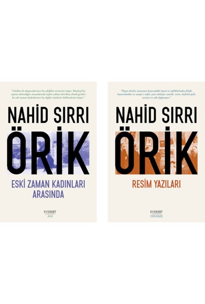 Eski Zaman Kadınları Arasında - Resim Yazıları - Nahid Sırrı Örik 2 Kitap Set Eski Zaman Kadınları Arasında - Resim Yazıları - Nahid Sırrı Örik 2 Kitap Set