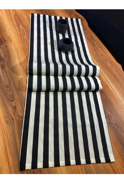 Biz Class Siyah Beyaz Çizgili Runner