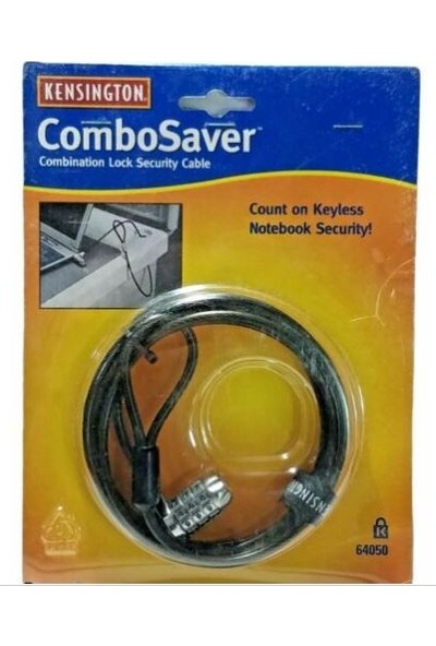 Kensington Combosaver Kombinasyon Güvenliği 6 Fit Kablo Kilidi Nos