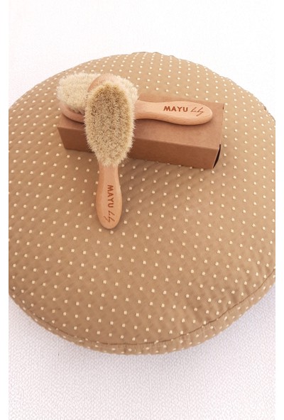 Mayu Baby Collection %100 Doğal Keçi Kılı Bebek Saç Fırçası