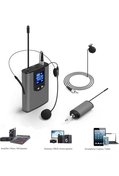 Profisher Uhf Kablosuz Kulaklık Mikrofon Verici ve Alıcı 1/4  Profisher Uhf Kablosuz Kulaklık Mikrofon Verici ve Alıcı 1/4