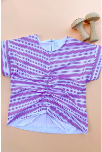 Kaya Sısters Çizgili Dokuma Bluz 5191 Kaya Sısters Çizgili Dokuma Bluz 5191