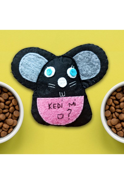 Playseba Sevimli Farecik Keçe Kedi Oyuncağı 