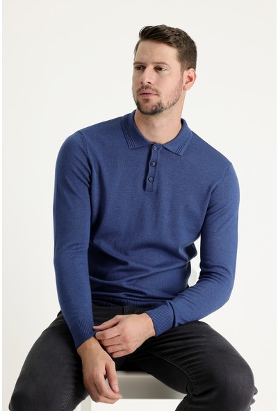 Polo Yaka Regular Fit Triko Kazak