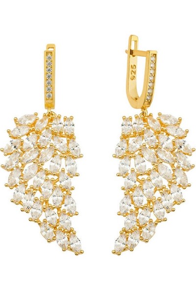 Mooije Silver Gümüş Melek Kanadı Küpe Mooije Silver Gümüş Melek Kanadı Küpe