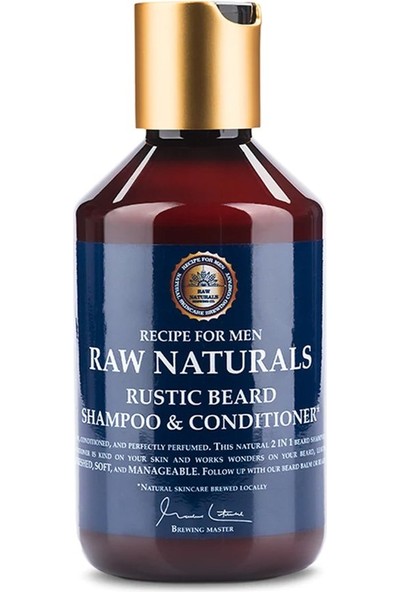 Raw Naturals Sakal Şampuanı ve Kremi Rustic 250 ml
