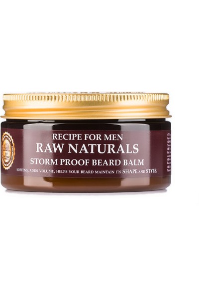 Raw Naturals Sakal Balsamı Storm Proof 100 Ml Raw Naturals Sakal Balsamı Storm Proof 100 Ml