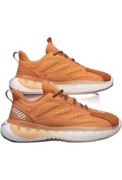 Hausen Portakal Yaz Nefes Alabilen Örgü Spor Ayakkabı - Portakal (Yurt Dışından)