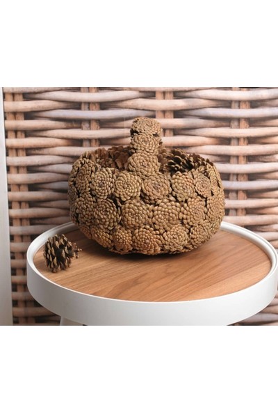 Tota Totadan Dekoratif Kozalak Sepeti