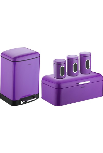 Aryıldız Mutfak Seti (30286-30296) Purple Aryıldız Mutfak Seti (30286-30296) Purple