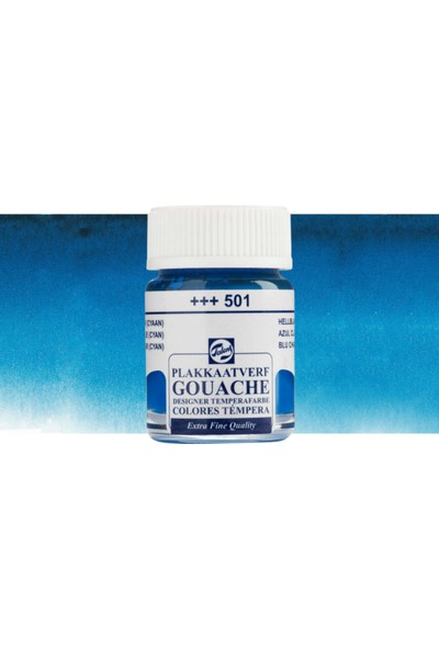 Talens Guaj Boya 16ML Light Blue Cyan 501 Talens Guaj Boya 16ML Light Blue Cyan 501