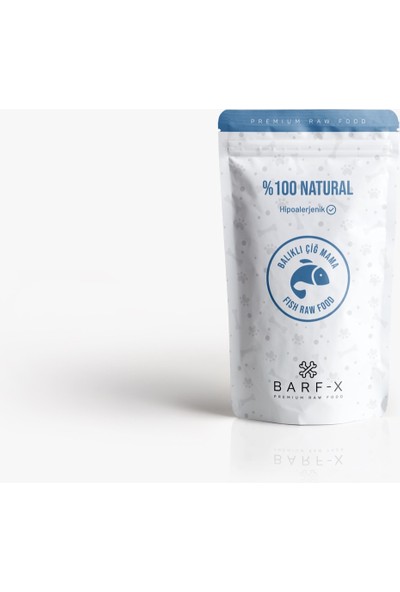 Barfx Balıklı Çiğ Mama 1kg Barfx Balıklı Çiğ Mama 1kg