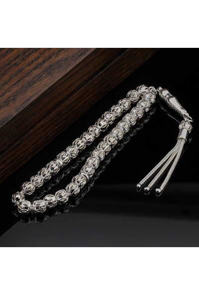 Mare 925 Ayar Gümüş Tesbih 8x5 mm