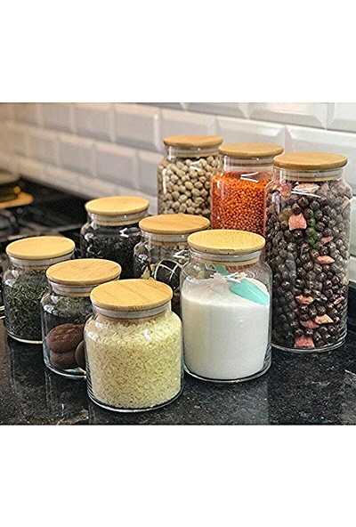 Universal Bambu Vakum Kapaklı Erzak Kavanoz Baharatlık Seti ( 3 Adet 1300 Ml-3 Adet 800 Ml-3 Adet 500 Ml) Universal Bambu Vakum Kapaklı Erzak Kavanoz Baharatlık Seti ( 3 Adet 1300 Ml-3 Adet 800 Ml-3 Adet 500 Ml)