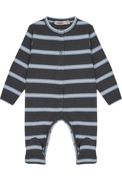 Antebies Kontrast Çizgili Patikli Tulum