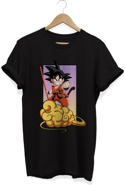 Remonz Dragonball Goku Kinton Baskılı 90LAR Anşme Pamuklu Oversize T-Shirt Remonz Dragonball Goku Kinton Baskılı 90LAR Anşme Pamuklu Oversize T-Shirt