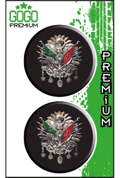 Gogomoto Tuğra 2 (5x5 Cm) Ikili Damla Etiket