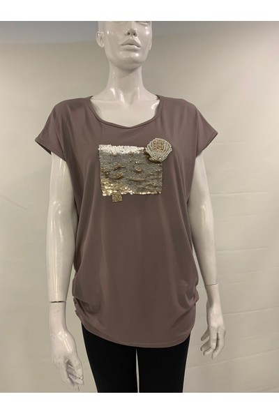 Red apple Red Apple-Geniş Yaka Body Vizon