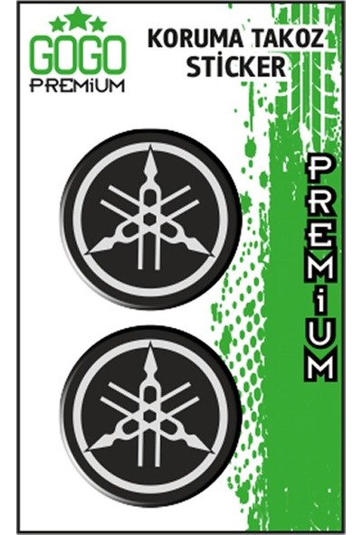 Gogomoto Yamaha Uyumlu 2 Koruma Takozu Ikili Damla Sticker Gogomoto Yamaha Uyumlu 2 Koruma Takozu Ikili Damla Sticker
