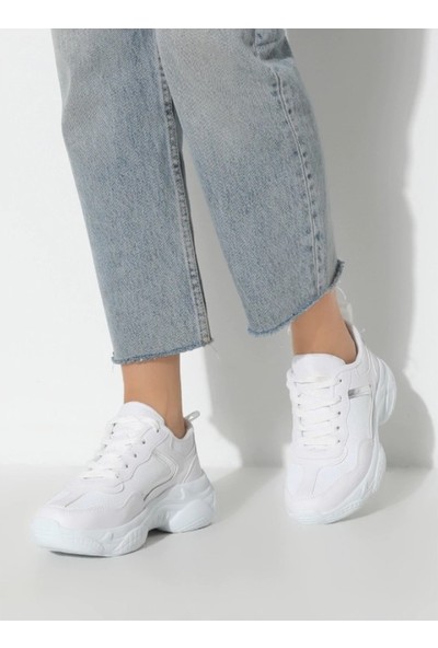 Ayakkabı Havuzu Spor Ayakkabı - Beyaz Gümüş - Ayakkabı Havuzu