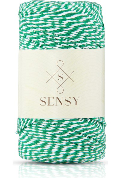 Sensy Premium 200 Metre 200 G Yeşil Beyaz Paket Ip
