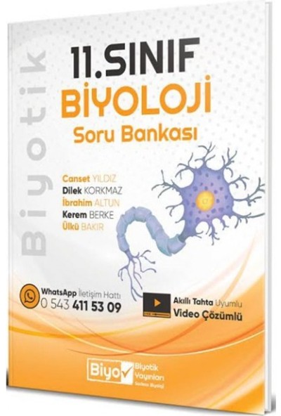 Biyotik Yayınları 11. Sınıf Biyoloji Biyotik Soru Bankası Biyotik Yayınları 11. Sınıf Biyoloji Biyotik Soru Bankası