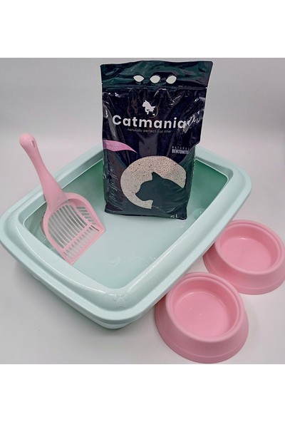 Ans Kediler Için Kum Kabı Açık Tuvalet + Ithal Tırmıklı Kürek + 2 Adet Mama ve Su Kabı +5 Lt Bebek Pudralı Kedi Kumu Ans Kediler Için Kum Kabı Açık Tuvalet + Ithal Tırmıklı Kürek + 2 Adet Mama ve Su Kabı +5 Lt Bebek Pudralı Kedi Kumu
