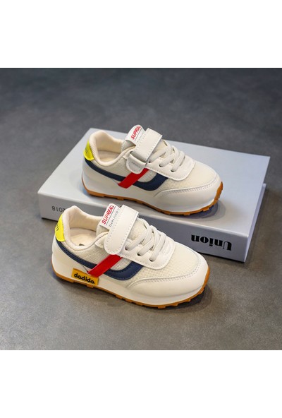 Stonghengqi BF18HA108 Bej - Mavi Erkek Çocuk Spor Ayakkabılar (Yurt Dışından)