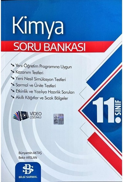 Bilgi Sarmal Yayınları 11. Sınıf Kimya Soru Bankası 2023 Bilgi Sarmal Yayınları 11. Sınıf Kimya Soru Bankası 2023