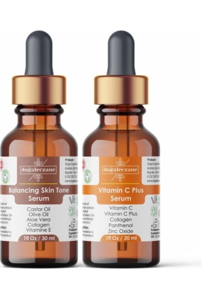 Doğal Eczane Cilt Tonu Eşitleyici Serum Ikili Set Doğal Eczane Cilt Tonu Eşitleyici Serum Ikili Set