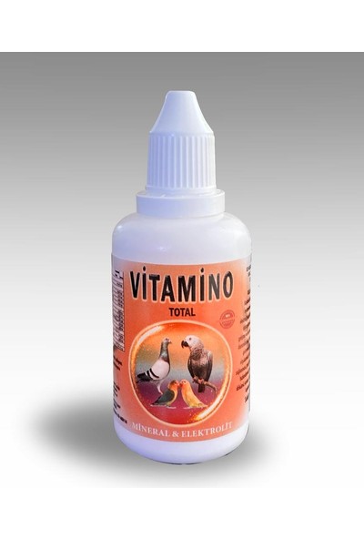 Vitamino Total Elektrolit Mineral - Sıcak Stres Ishal Su Kaybı -Tüy Için Muhabbet Kuşu Papağan