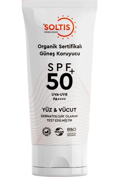 Soltis Organik Sertifikalı Güneş Koruyucu Krem Yüz & Vücut SPF50+ Pa++++, 100 ml Soltis Organik Sertifikalı Güneş Koruyucu Krem Yüz & Vücut SPF50+ Pa++++, 100 ml