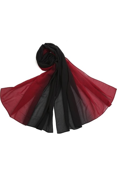 Peighusill Kadın Türban Şapkası - Siyah Bordo (Yurt Dışından)