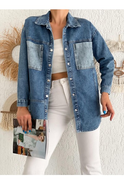 Noa Noa Çift Cep Garnili Kot Ceket