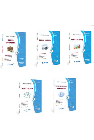 Egem Yayınları Aöf Menkul Kıymetler ve Sermaye Piyasası 1.sınıf Güz Konu Anlatımlı Güncel Baskı Set