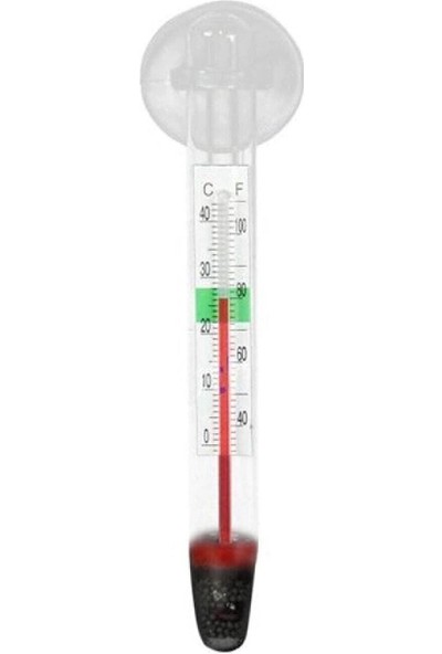 Nefertiya Hassas Cam Termometre - Vantuzlu Akvaryum Derecesi Nefertiya Hassas Cam Termometre - Vantuzlu Akvaryum Derecesi