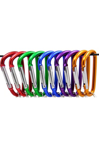 Seta Karabina 3mm Yaylı 10 Adet Karışık Renk Seta Karabina 3mm Yaylı 10 Adet Karışık Renk