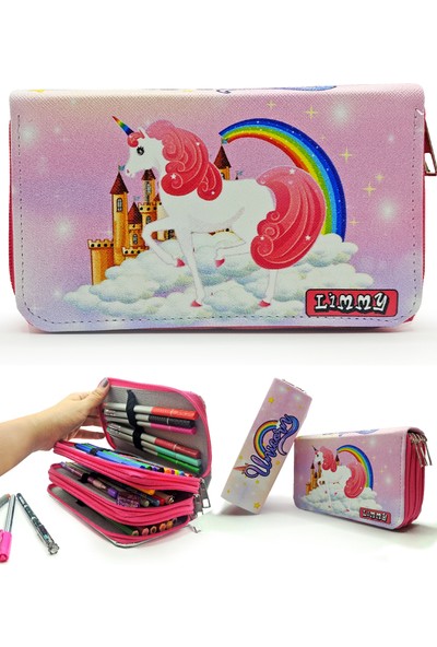 Limmy 32 Kalem Alabilen Kalemlik Flamingo Desenli Limmy 32 Kalem Alabilen Kalemlik Flamingo Desenli