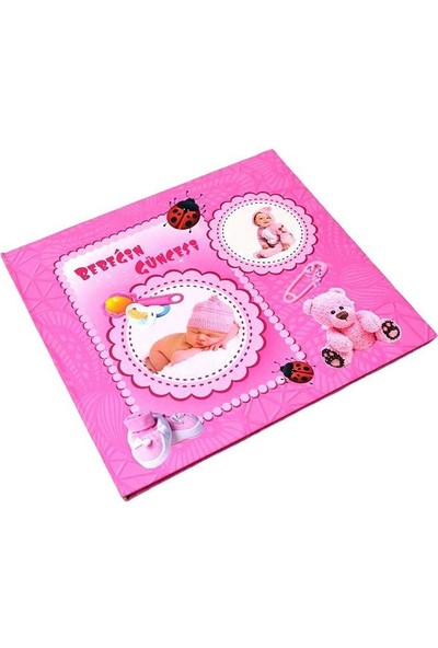 ARCLENA Bebek Güncesi Bebek Anı Defteri Fotoğraf ve Notlu - Pembe ARCLENA Bebek Güncesi Bebek Anı Defteri Fotoğraf ve Notlu - Pembe